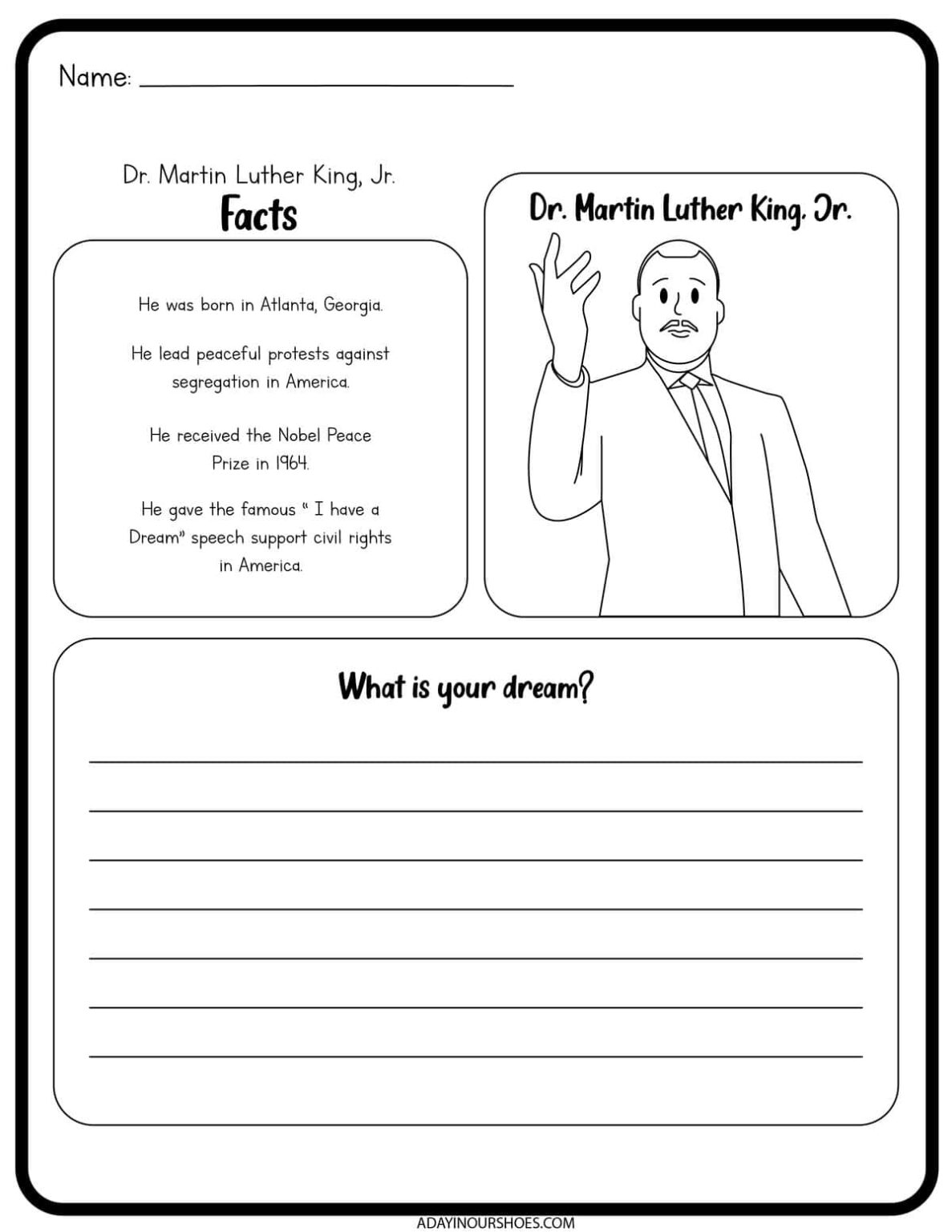 20 Free Printable MLK Activities for Kids