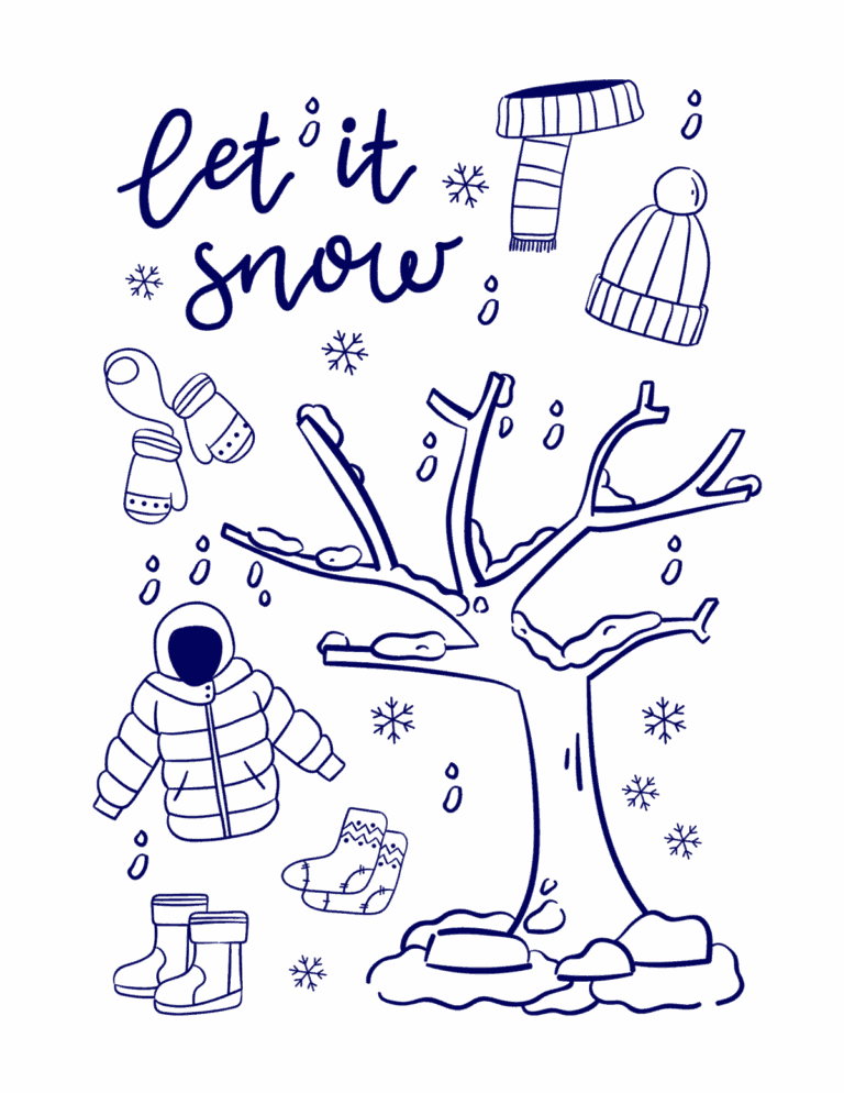Wonderful Winter Coloring Pages for All Ages and Abilities!
