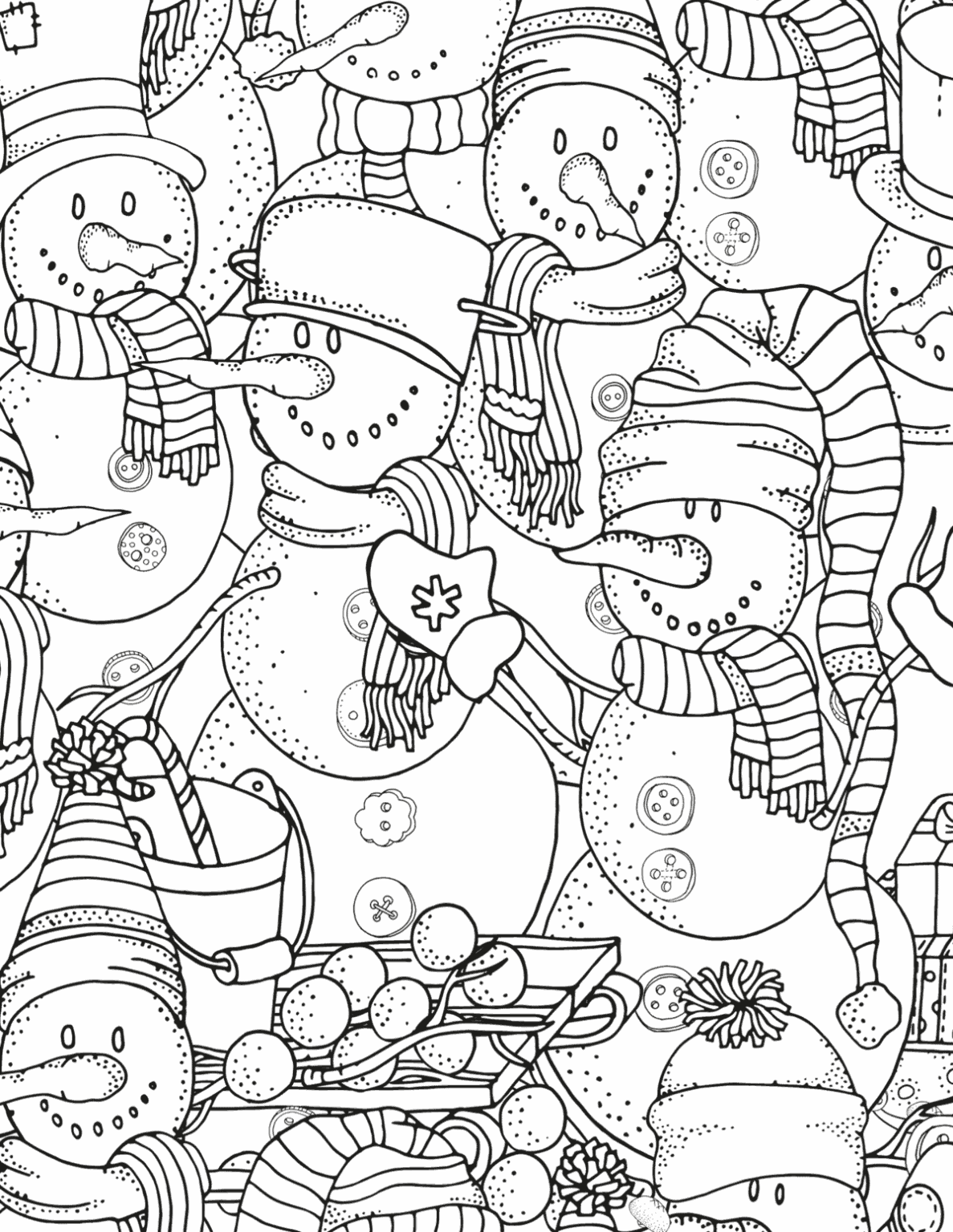 Wonderful Winter Coloring Pages for All Ages and Abilities!