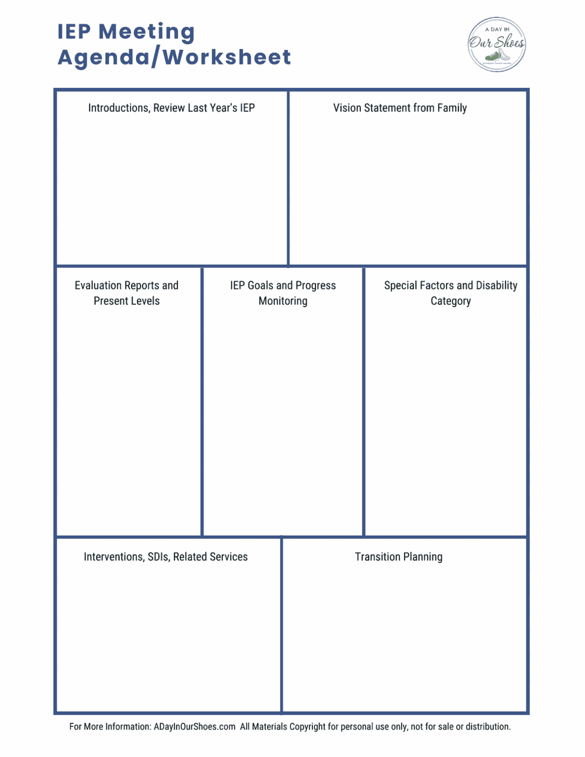 Free IEP Meeting Agendas: Samples and Templates for a Productive Meeting