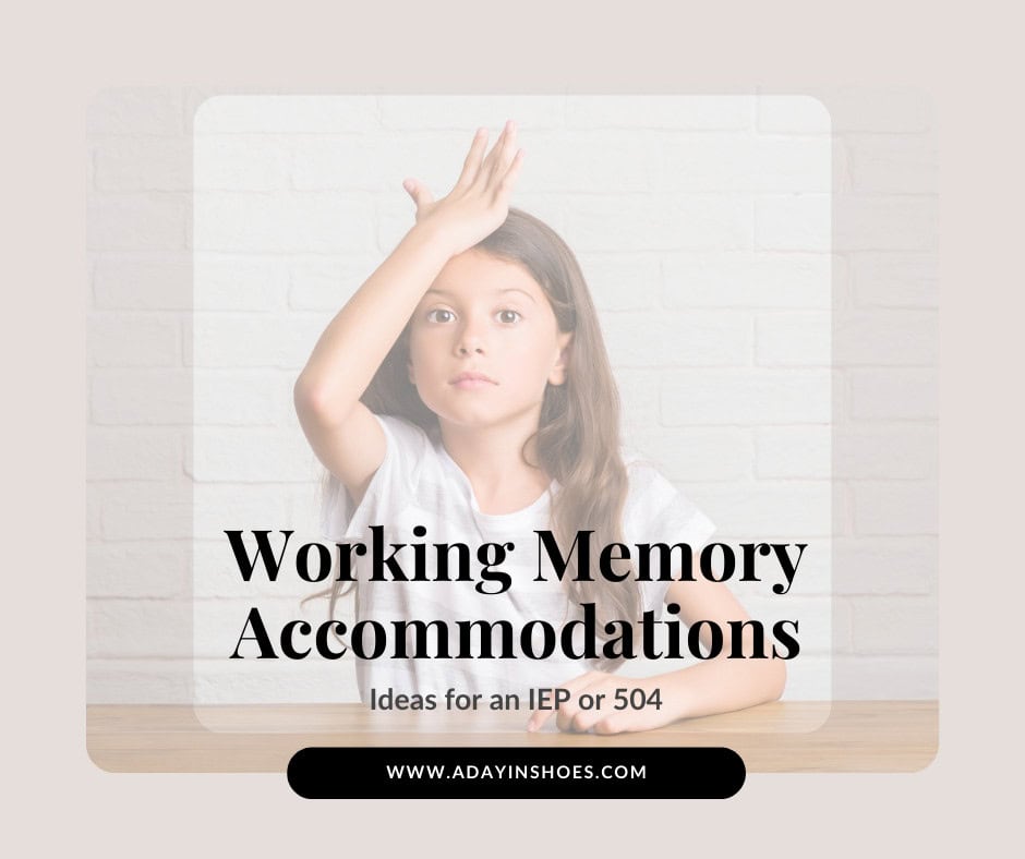 40 Working Memory Accommodations For A 504 Or IEP