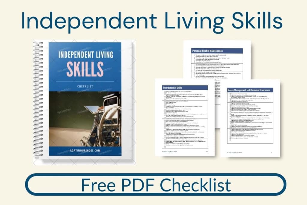 Independent Living Skills Checklist For Disabled Adults (Free PDF)
