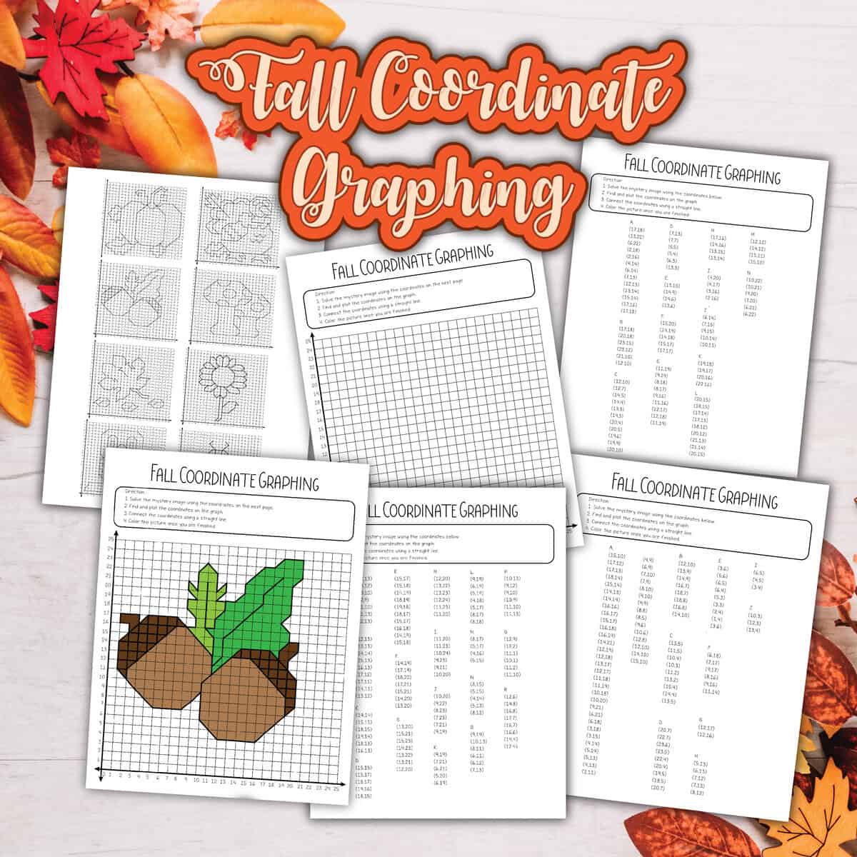 Fall Graphing Coordinate Worksheets: Free And Fun PDFs