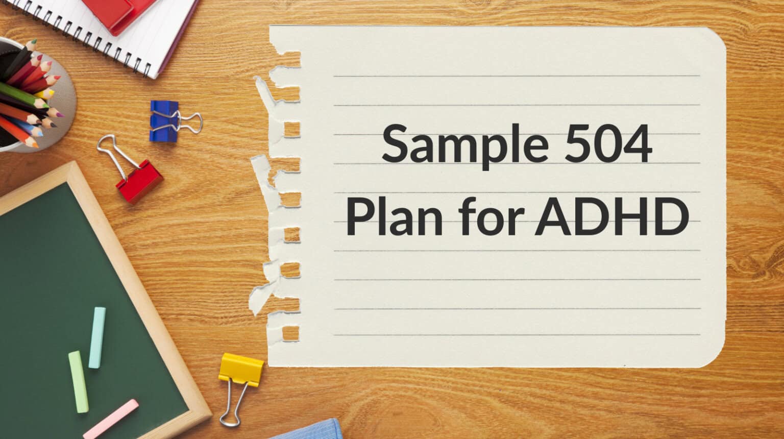 Sample 504 Plan For ADHD