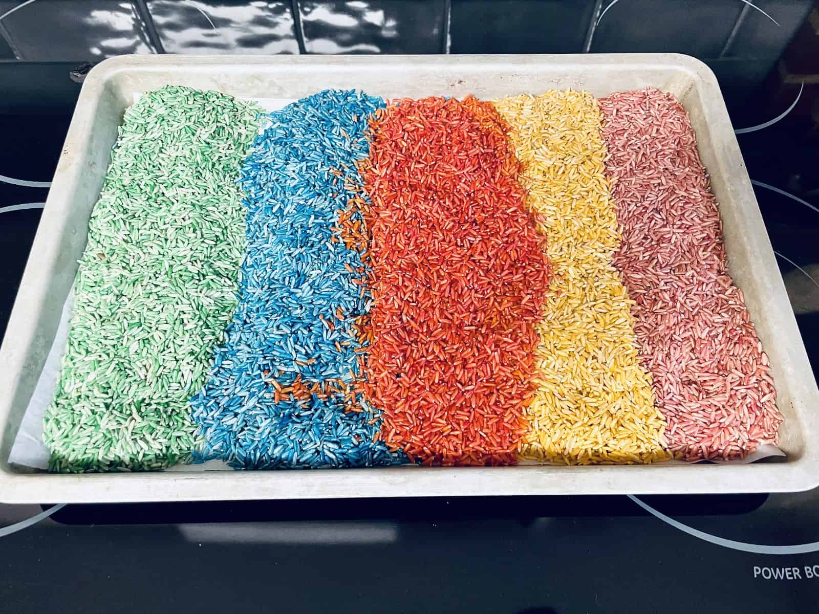 How to Dye Rice (Rainbow Rice Sensory Activity)
